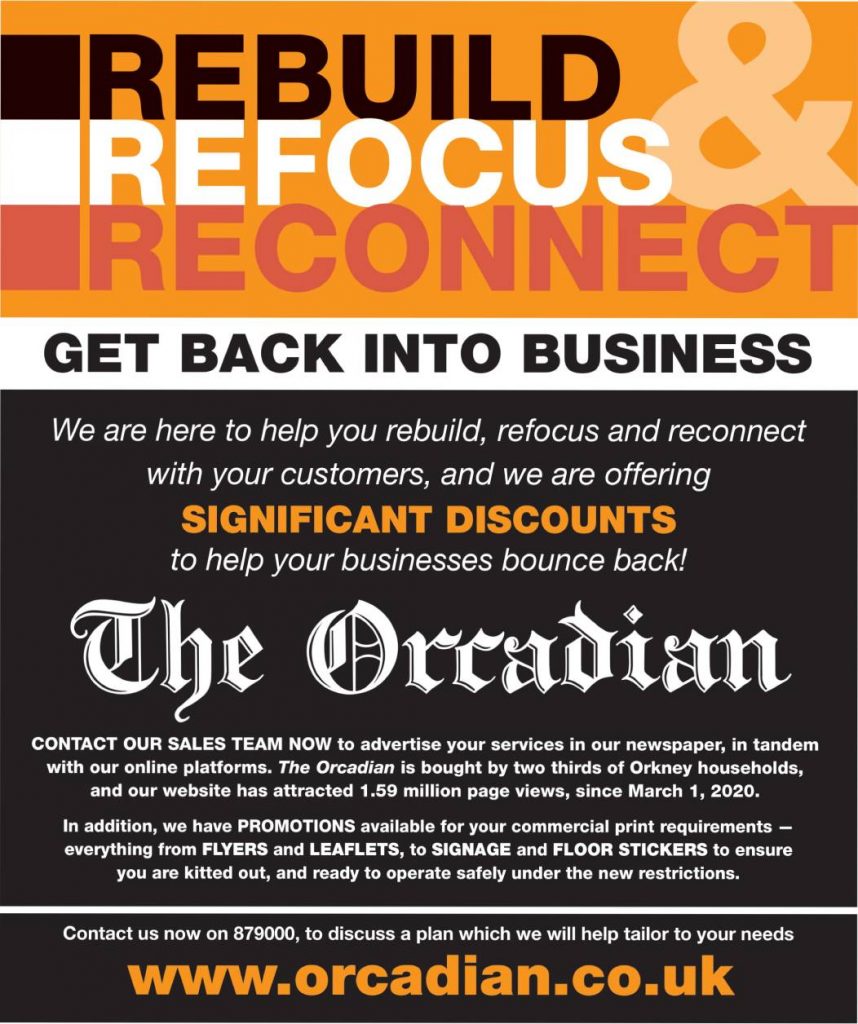 Rebuild, Refocus & Reconnect — Get Back Into Business - The Orcadian Online
