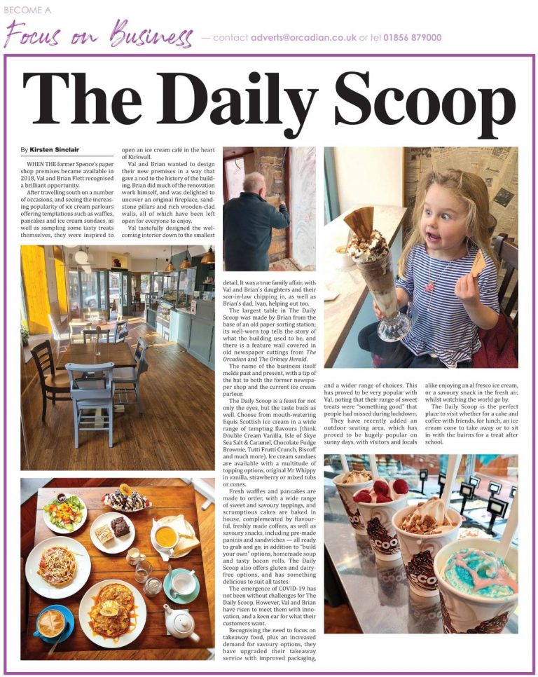 Focus On Business: The Daily Scoop - The Orcadian Online