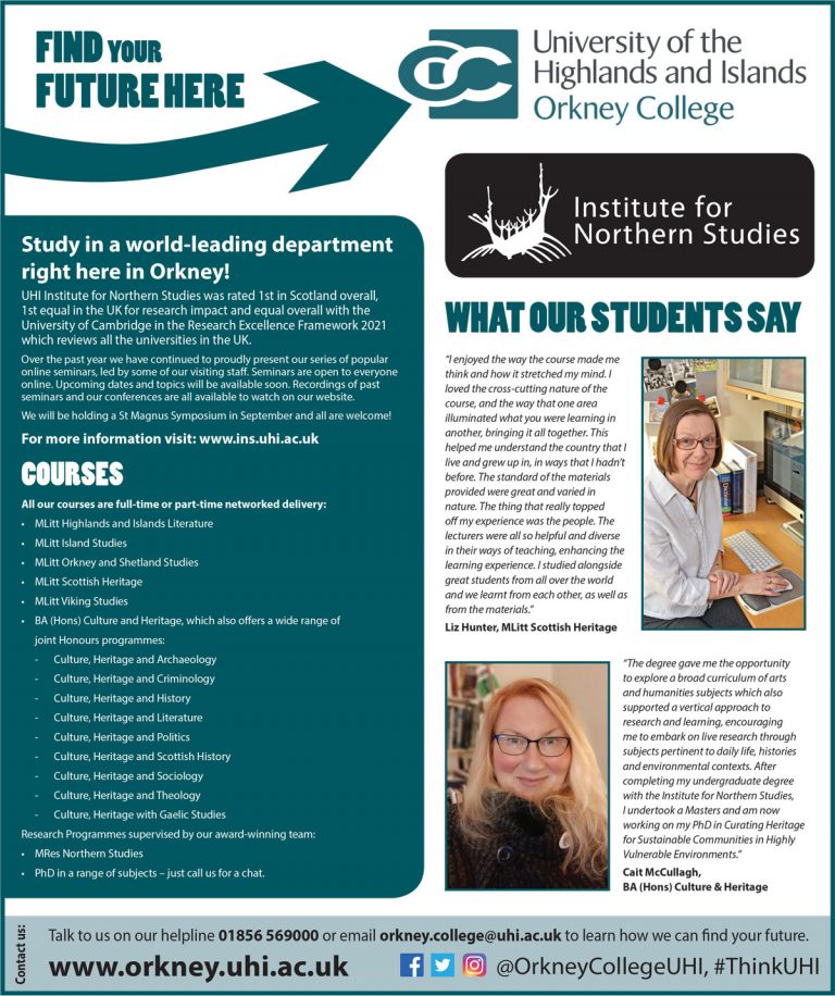 Orkney College - Find Your Future Here - The Orcadian Online